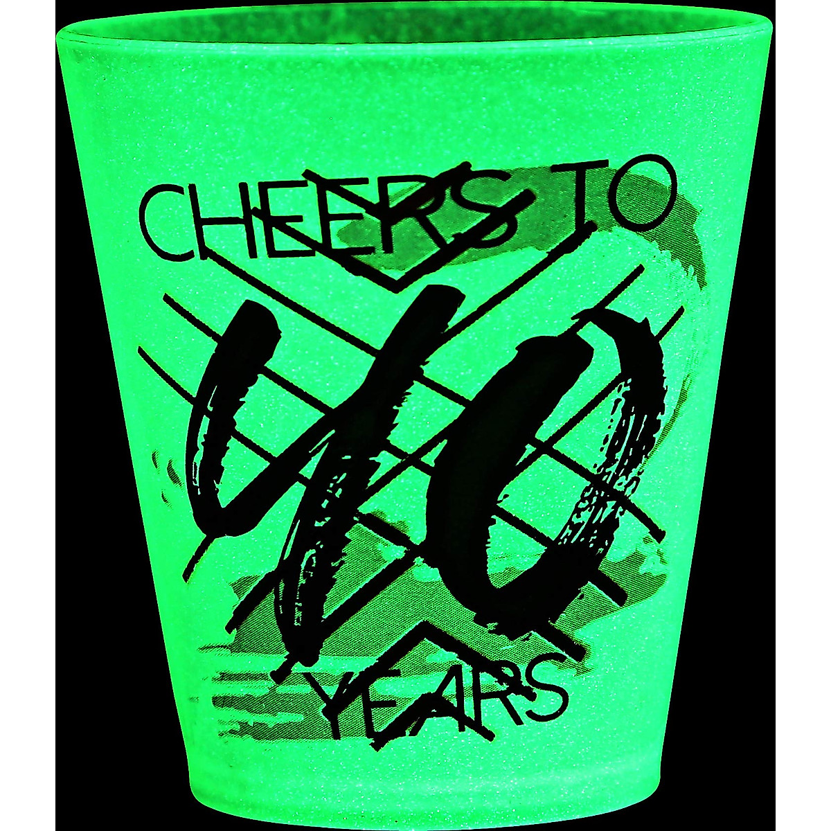 Pavilion Gift Company 40th Birthday Shot Glass Necklace, 1 Count (Pack of 1), Purple