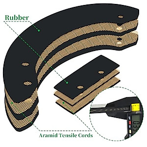 POSEAGLE 06720-V10-020 Auger Rubber Kit with 76322-V10-020 Scraper Blade Replaces Honda HS520 Paddles, Honda HS520 Paddle Kit, Honda HS720 Paddles for Honda HS520, HS720, 20 inch Snow Blowers