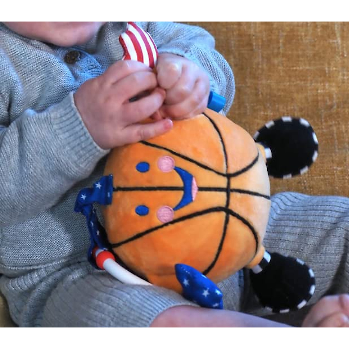 Baby Basketball | Ideal from Birth to 2 Years | Fantastic First Basketball | Play and Inspire Your Basketball Star | with Added Baby Sensory Features | LITTLE SPORT STAR Plush Toy Collection