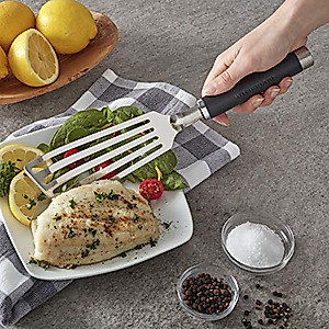 KitchenAid Gourmet Stainless Steel Flex Turner, One Size, Black