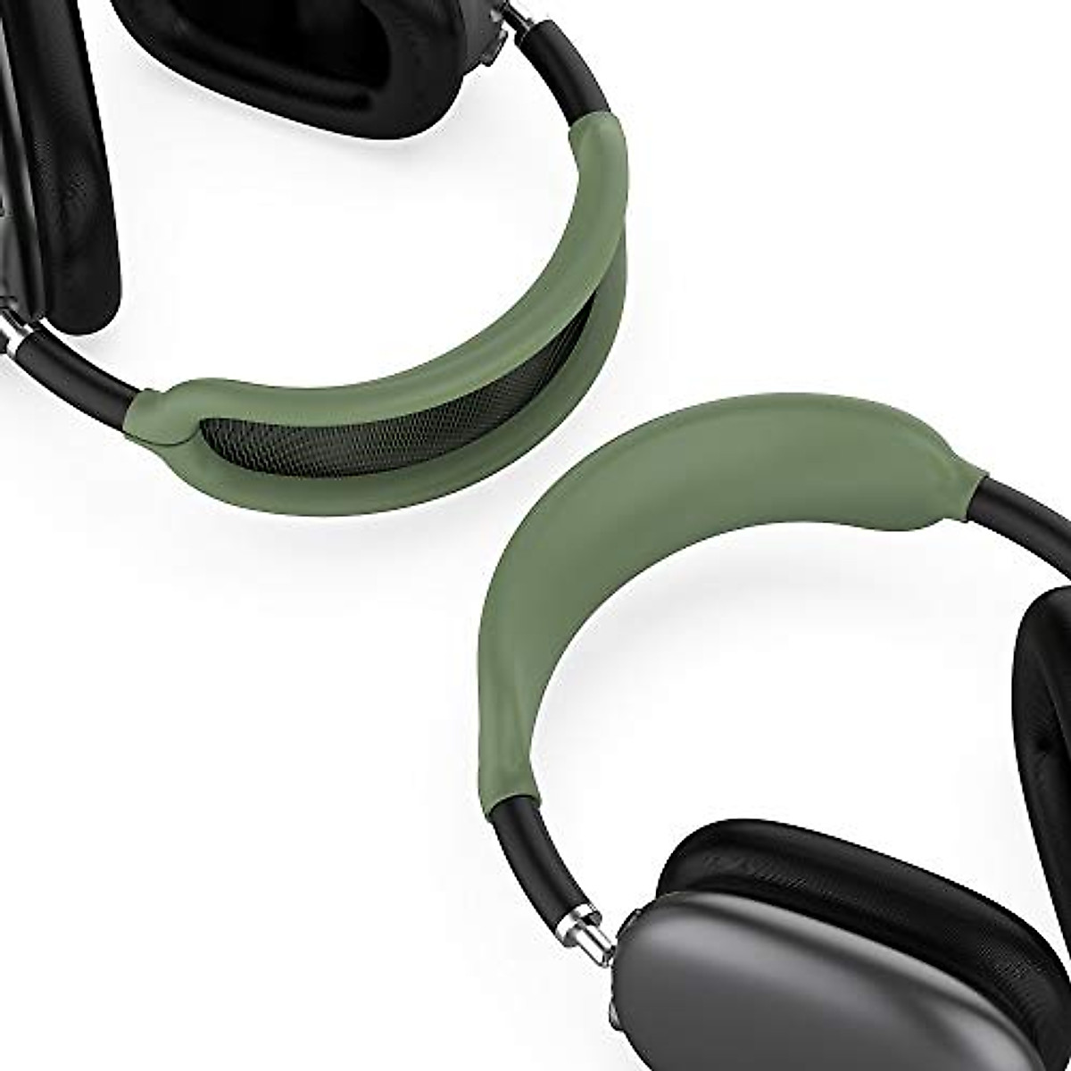 AWINNER Headband Cover Compatible for Apple AirPods Max,Washable Soft Silicone Headband Protectors/Comfort Cushion/Top Pad Protector Sleeve for AirPods Max (Green)