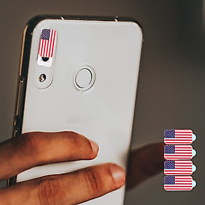 OSALADI Laptop Camera Cover Slide Tablet Camera Covers 4pcs American Flag Pattern Phone Camera Covers Anti- Peeping Sliding Covers Laptop Camera Cover Slide Computer Camera