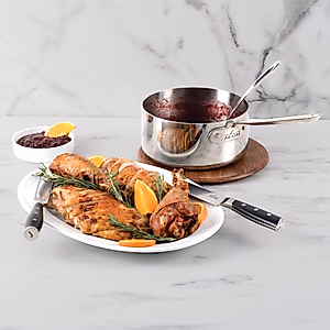 All-Clad Forged German Stainless Steel Knife Set 2 Piece 8, 6 Inch, Fully Forged, Expert Precision, Home Knife Set, Cookware Knife Block Set, Kitchen Knives, Cook Tool, Kitchen Utensils, Ultra Sharp