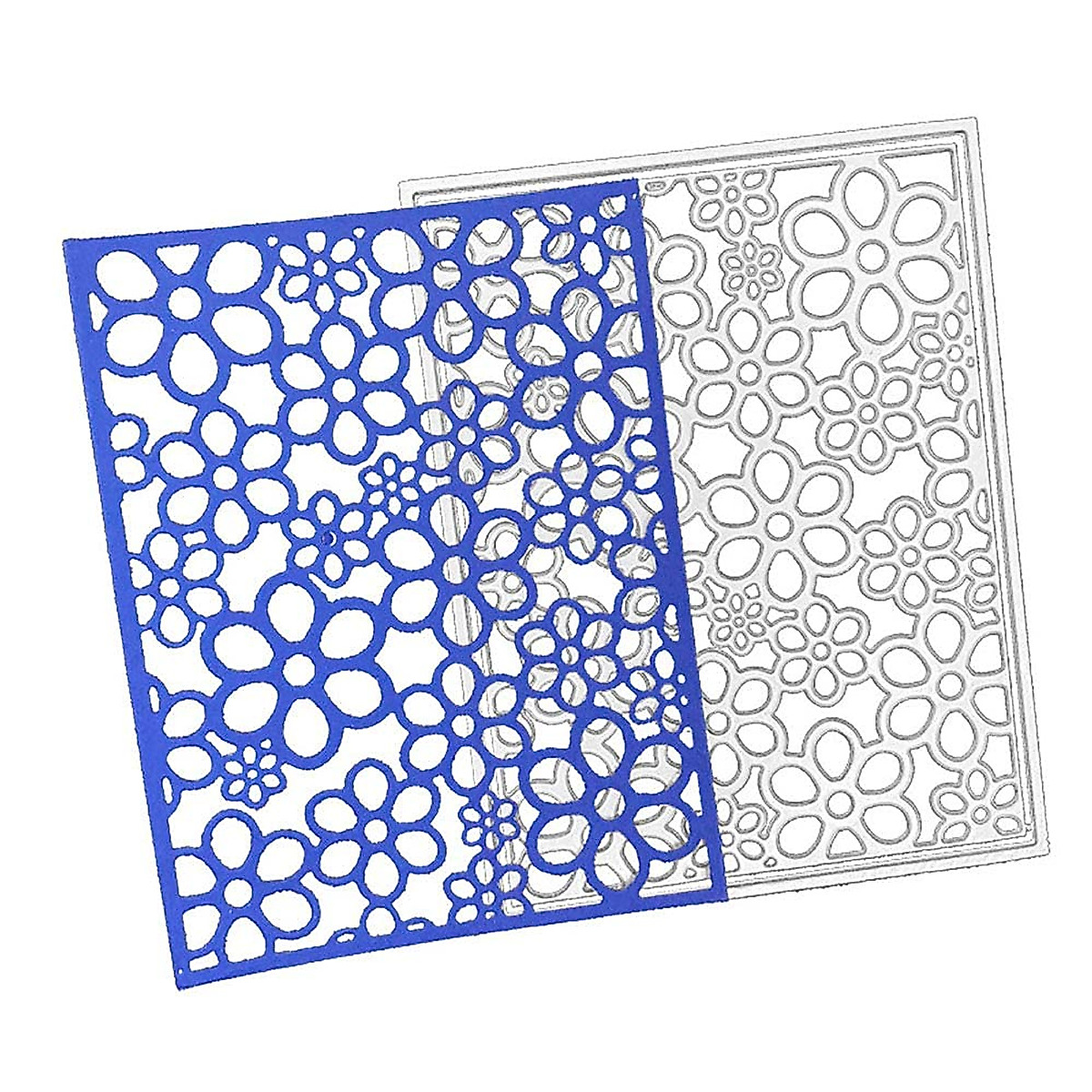 Small Flower Frame Background Cutting Dies Stencil Metal Template Molds, Embossing Tool Flower Die Cuts for Card Making Album Paper Scrapbooking DIY Décor Dies Craft