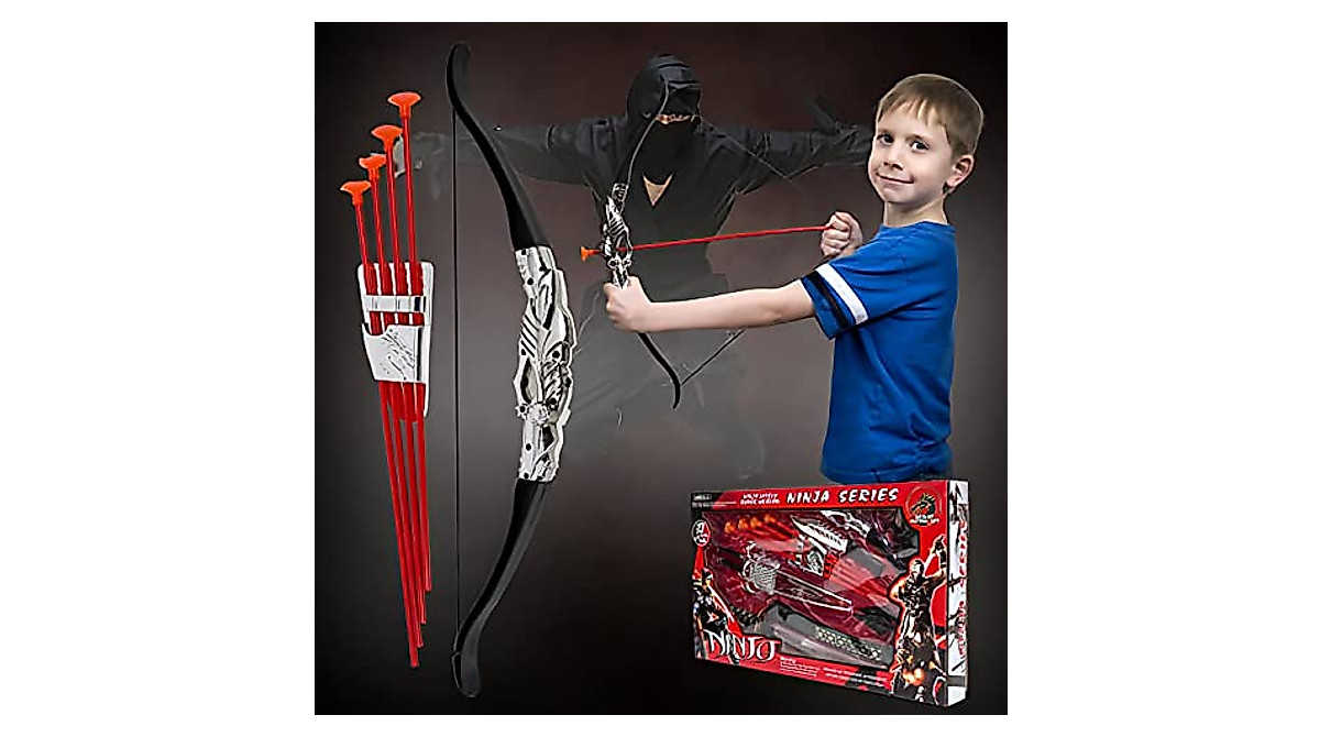 Liberty Imports Ninja Warrior Bow & Arrow Set for Kids