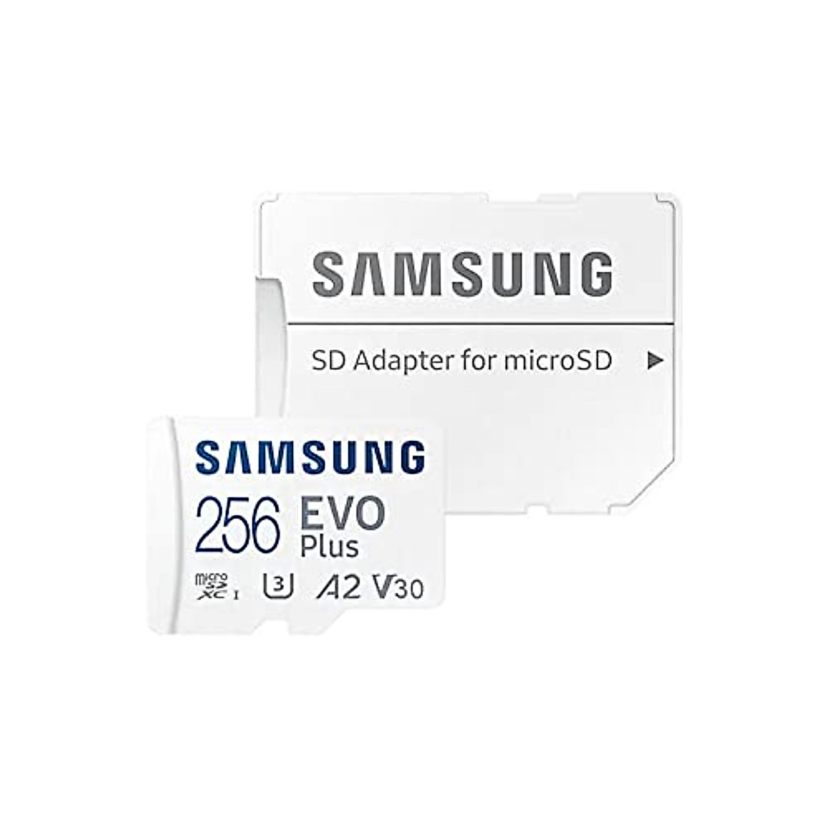 Samsung Evo Plus microSD SDXC U3 Class 10 A2 Memory Card 130MB/s with SD Adapter 2021 (256GB)