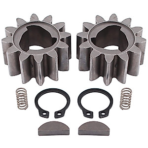 ApplianPar 12 Teeth Drive Gear Kit for Honda HRR216 HRS216 Lawn Mower 12T Pinion Gear 42661-VE2-800 42672-VE2-800 Keys Springs Clips