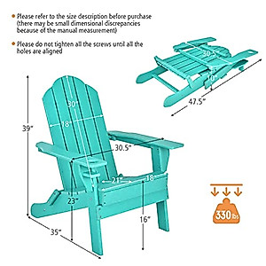 WYFDP Folding Chair Cup Holder Yard Turquoise