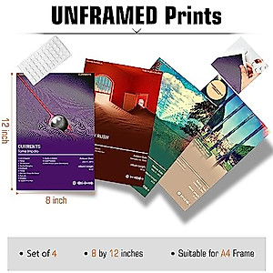 Enimoud Tame Impala Poster Rock Band Music Album Cover Posters for Room Aesthetic Print Set of 4 Wall Art for Girl and Boy Teens Dorm Decor 8x12 inch Unframed