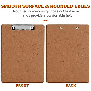 Clipboards, HERKKA 32 Pack Hardboard Office Clipboards Low Profile Clip Standard A4 Letter Size, ECO Friendly
