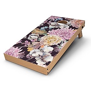 Design Skinz Summer Tropical Skin Set for Cornhole (Skin Only) - Summer Watercolor Floral v1