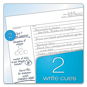 Tops Products 90223 Note-Taking System Notebk, Wire, 20 Lb, 11-Inch X9-Inch, 100Shts, We