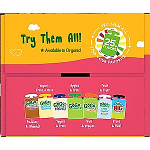 GoGo SqueeZ Fruit & VeggieZ Variety Pack, Pedal Peach and Boulder Berry, 3.2 oz (Pack of 20), Unsweetened Snacks for Kids, Gluten Free, Nut Free, Dairy Free, Recloseable Cap, BPA Free Pouches