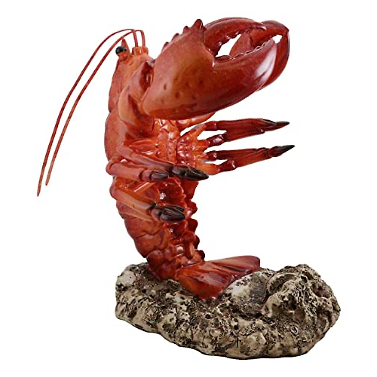 Ebros Nautical Coastal Dancing Red Lobster Drunken Cajun Creole Delight Wine Bottle Holder Caddy Figurine Home Kitchen Dining Party Hosting Decor Sea Life Marine Shell Seafood Shrimping Fishing Statue