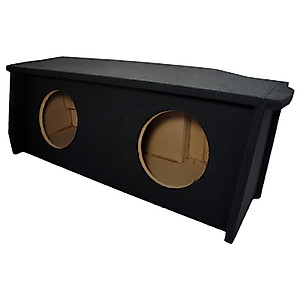 American Sound Connection JW2X10-0717-AR Compatible with Jeep Wrangler 2007 2 Door Dual 10" Sub Box with Amp Rack
