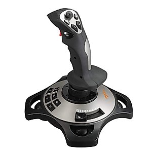 PXN Flight simulator controls 2113 pc flight joystick controls with Vibration Function and Throttle Controls Wired Flight Stick for PC Windows XP/VISTA/7/8/10/Computer/Laptop(PC only)