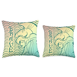 Disney Hercules Meg Megara Pegasus Brave Throw Pillow, 16x16, Multicolor