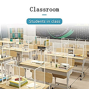 Classroom Desk Dividers for Students，esktop Office Partitions, Schools Desk Partitions， Suitable for Schools Classroom, Restaurants, Offices, Easy to Install (Single 11.8"x17.7") (10PCS)
