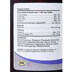 Kala Health COMFORT Antioxidant Supplement for Dogs, 100 Count, Immune Support and Helps Reduce Skin Allergies, Contains: MSM, Superoxide Dismutase, Selenium and Vitamin C & E, Made in The USA