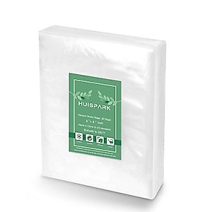 Vacuum Sealer Bags, 6"*8" 50 Pcs Heavy Duty Pre-Cut Design Commercial Grade Food Sealable Bag for Heat Seal Food Storage, Boilsafe to 280°F Freezable, Great for Storage, Meal Prep and Sous Vide…