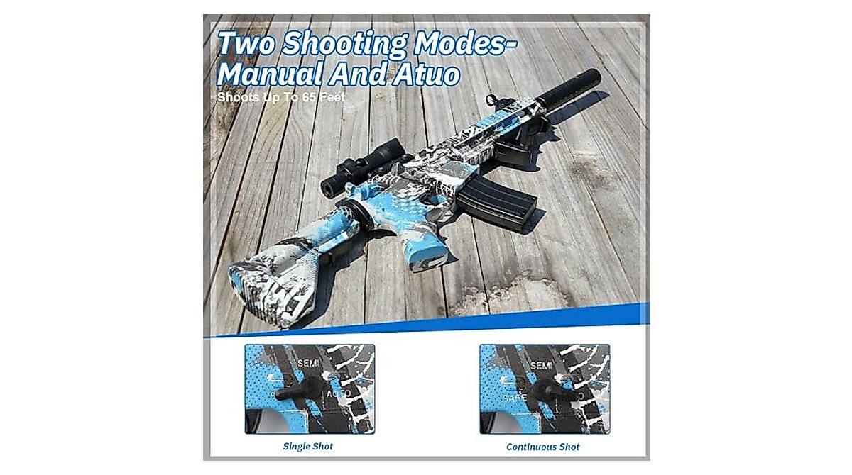 Electric Gel Ball Blaster: High Speed Auto Splatter Toy