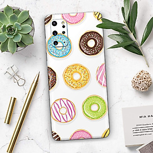 DesignSkinz Yummy Colored Donuts Protective Vinyl Decal Wrap Skin Cover Compatible with The Samsung Galaxy S20 (Screen Trim & Back Glass Skin)