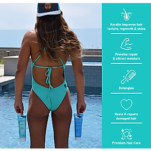 TRISWIM Scented Moisturizing Conditioner, Detangles, and Repairs Chlorine Damaged Hair for Swimmers and Athletes