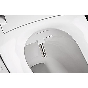 KOHLER 8298-0 PureWash E590 Elongated Bidet Toilet Seat, Heated Bidet, Bidets for Existing Toilets, Nightlight, Self-Cleaning Nozzle, Biscuit
