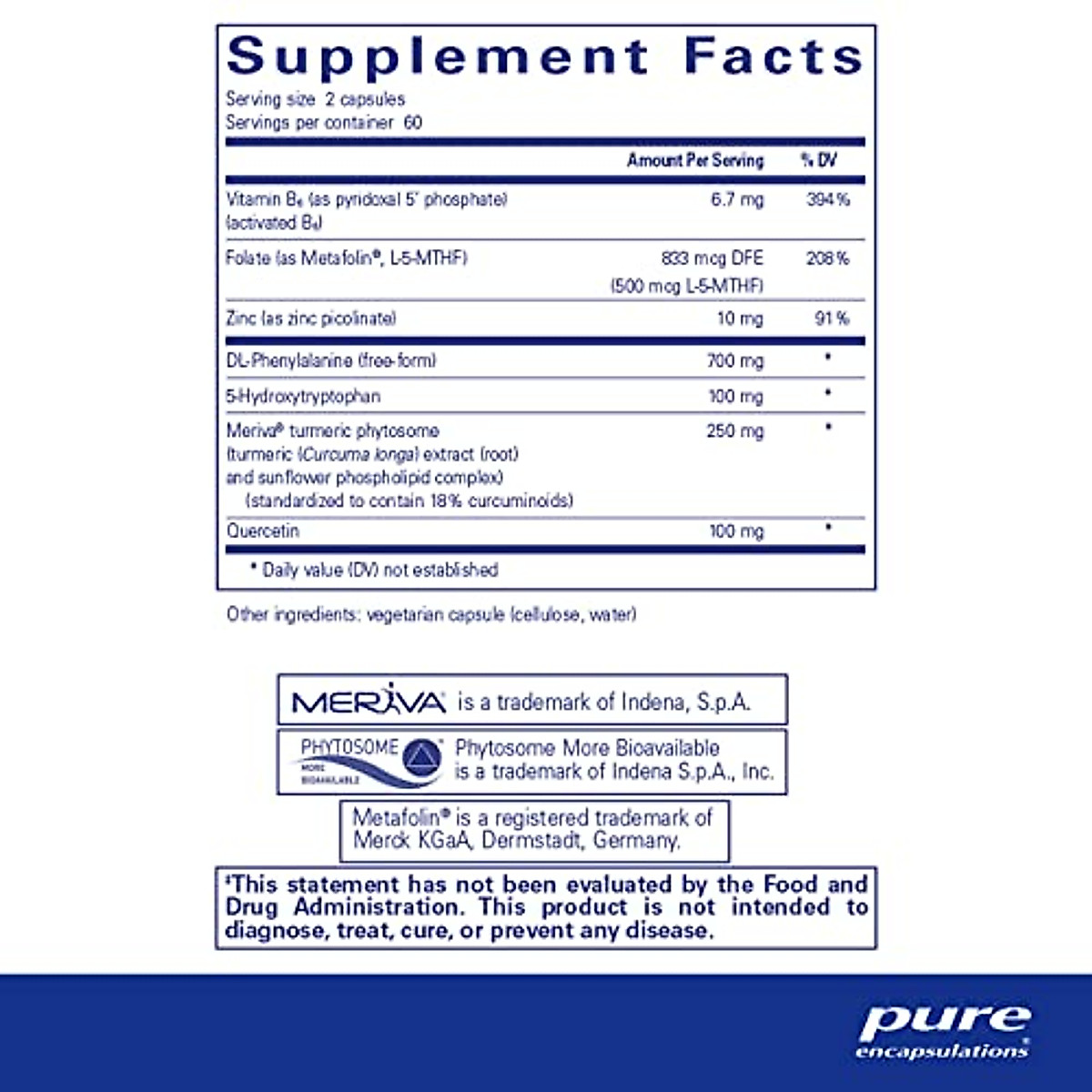 Pure Encapsulations NeuroPure | Hypoallergenic Supplement with Enhanced Support for Calmness and Stress Relief | 120 Capsules