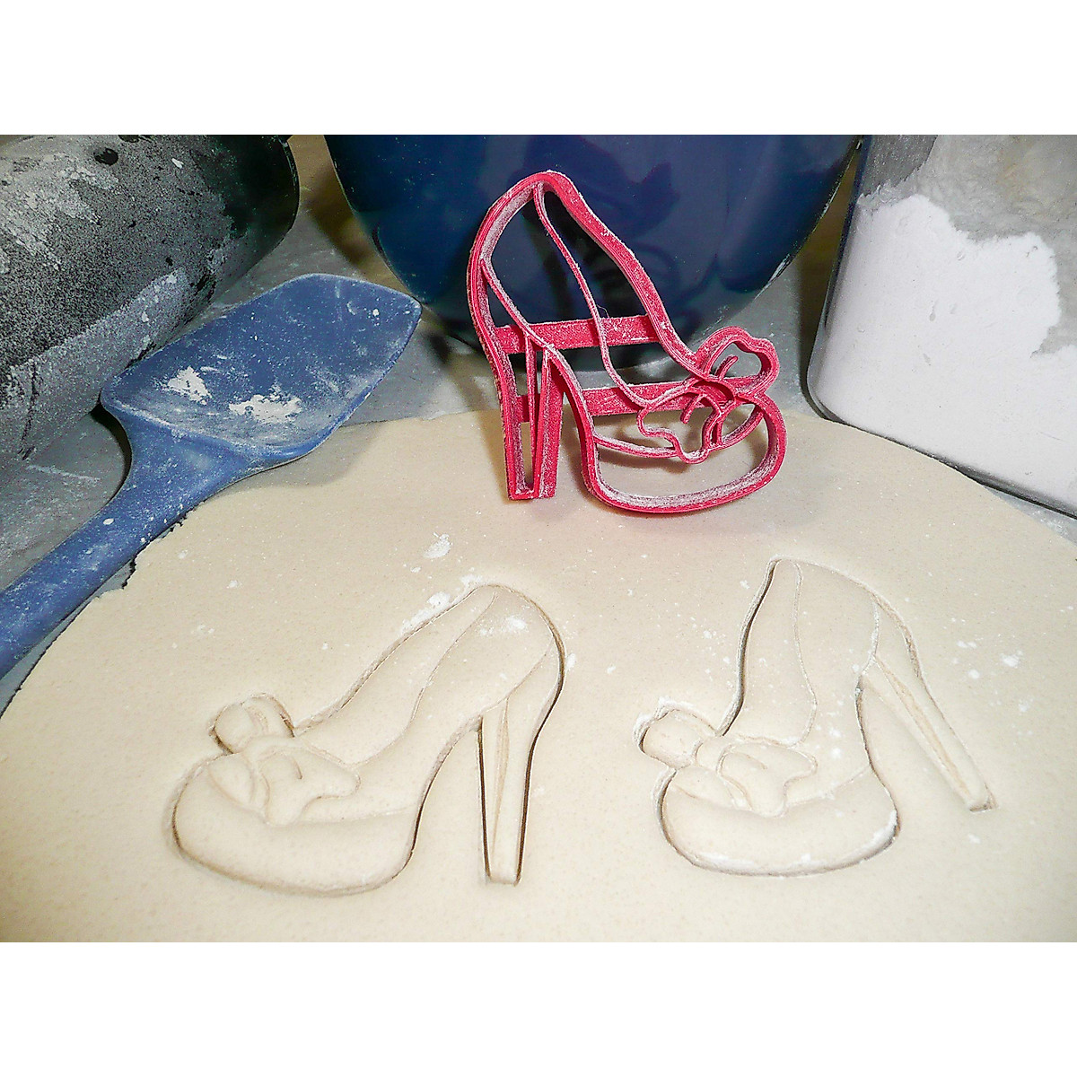 WHEELS OR HEELS GENDER REVEAL BABY SHOWER SET OF 3 COOKIE CUTTER MADE IN USA PR1193