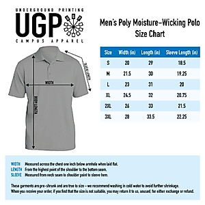 UGP Campus Apparel AP07 - Purdue Boilermakers Primary Logo Left Chest Mens Polo - X-Large - Black