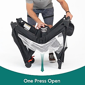 Babelio Pack and Play, One-Press Open Pack n Play with Bassinet, Portable Baby Playard for Travel