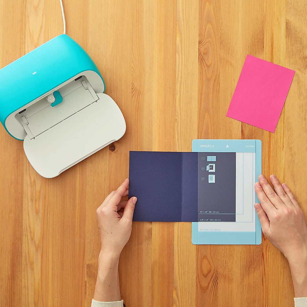 Cricut Joy Card Mat, 4.5" x 6.25", Crafting Mat for All Cricut Joy Cards, Reusable Card Mat with Clear Protective Film, Customize Cards Quickly, Compatible with Cricut Joy Cutting Machine