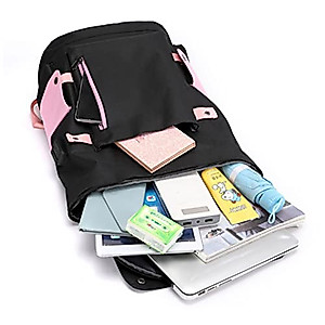 Yunbei Genshin Impact Backpack Hu Tao School Bags Klee Backpack Zhongli Bookbag Qiqi Laptop Daypack (Hu Tao, One Size)