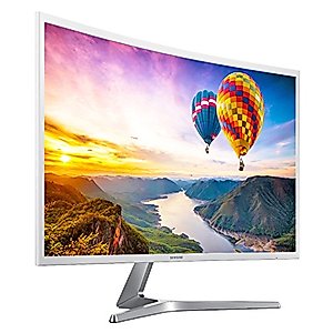New Samsung 32" Full HD Curved Screen LED TFT LCD Monitor Glossy White MagicBright FreeSync Technology Eco Saving Plus Eye Saver DisplayPort HDMI (LC32F397FWNXZA)