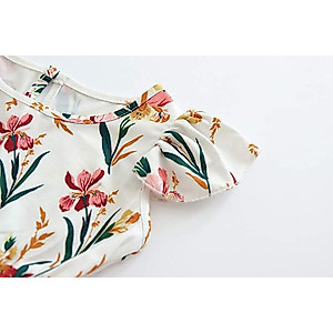 Toddler Baby Girls Tutu Dress Ruffle Sleeveless Floral Princess Dress Summer Clothes Outfits (Pink-Daffodil, 3-4T)