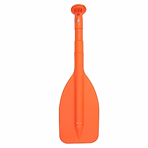 Pactrade Marine Boat Kayak Raft Mini Telescopic 21'' - 42'' Paddle Orange Blade Round Grip No Direction Limit