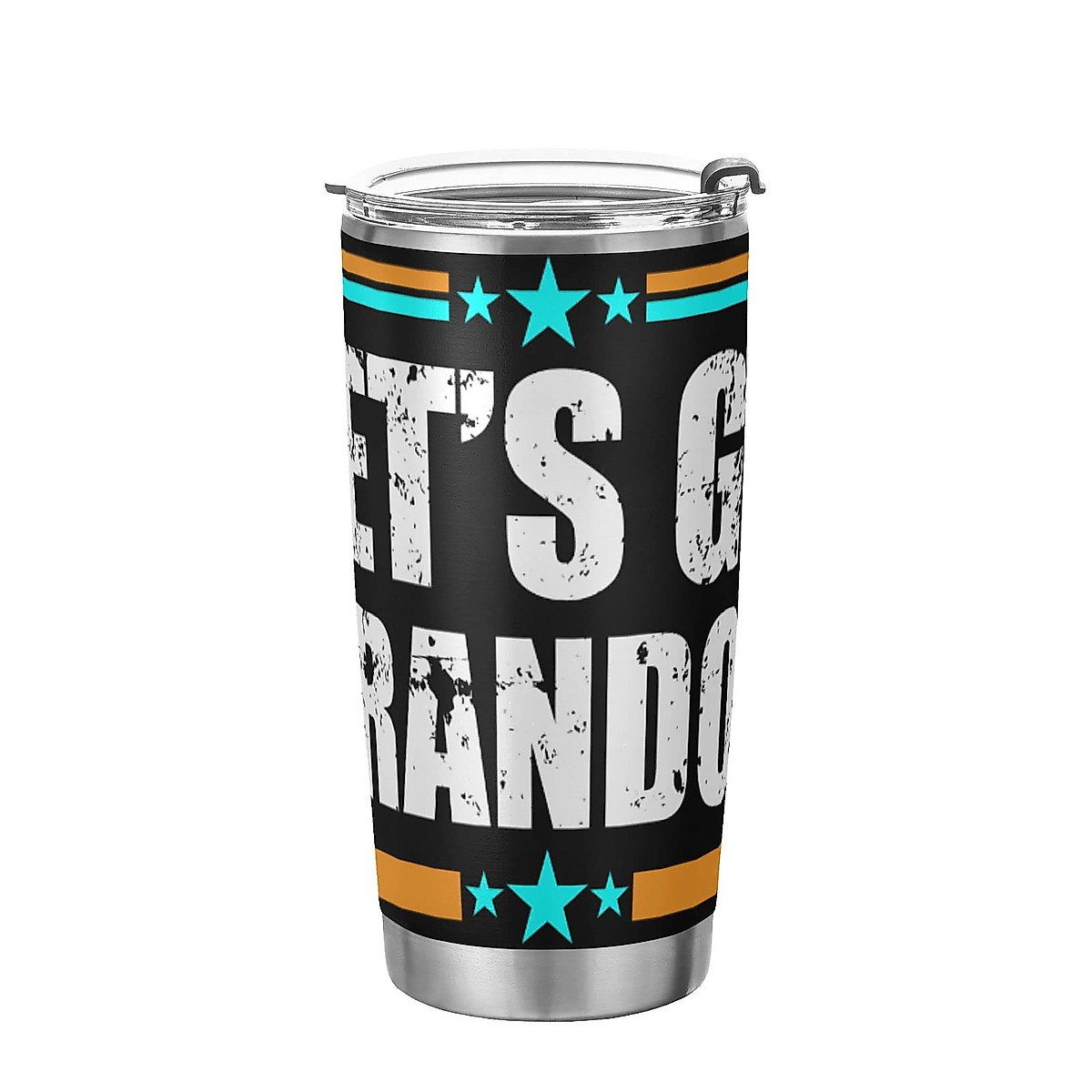 Yasala Tumbler Lets Go Brandon Blue Star Insulated Coffee Cup Back to School Beverage Container Office Travel Mug with Straw and Lid 20oz