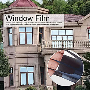 Sun Reflective Films, Window Film Energy Saving Infrared Ray and Good Heat Insulation Multifunctional for Waiting Area for Conference Room