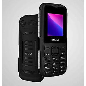 BLU Tank Mini T650 1.8" GSM Unlocked 32MB Dual-SIM Flashlight Cellphone (Black/Gray)