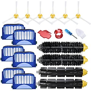 Replacement Parts Accessories Compatible for iRobot ALL Roomba 600 Series :675 670 665 690 692 694 671 677 650 655 614 620 Side Main Roller Brush Filter