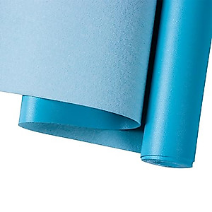 Faux Leather Sheets for Craft One Roll Smooth Surface Leather Fabric Sheets 12"x 53” (30cm x 135cm) Inch Large Size for Leather Earrings Bows Wallets DIY Projects (SkyBlue)