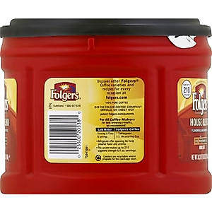 Folgers House Blend Medium Roast Ground Coffee, 24.2 Ounces