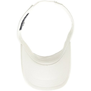 Tommy Hilfiger Dad Hat Flag Solid Cotton Visor Hat, classic white, O/S