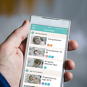 Lollipop - Smart Baby Monitor with True Crying Detection (Cotton Candy)