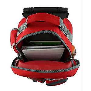 K-Cliffs Heavy Duty Rolling Backpack School Bookbag with Wheels Deluxe Wheeled Daypack