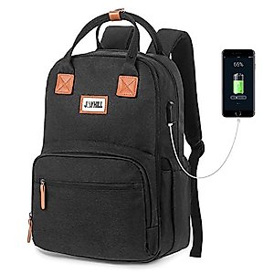 JOYHILL Travel Laptop Backpack, College School Business Backpacks Waterproof Computer Bag for Boys Men fit 15.6 Inch Notebook