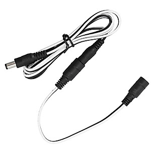 Solar Panel Extension Cable, High Safety Factor Plug and Play DC Extension Connector Cable for LED Lights (1m / 3.3ft)