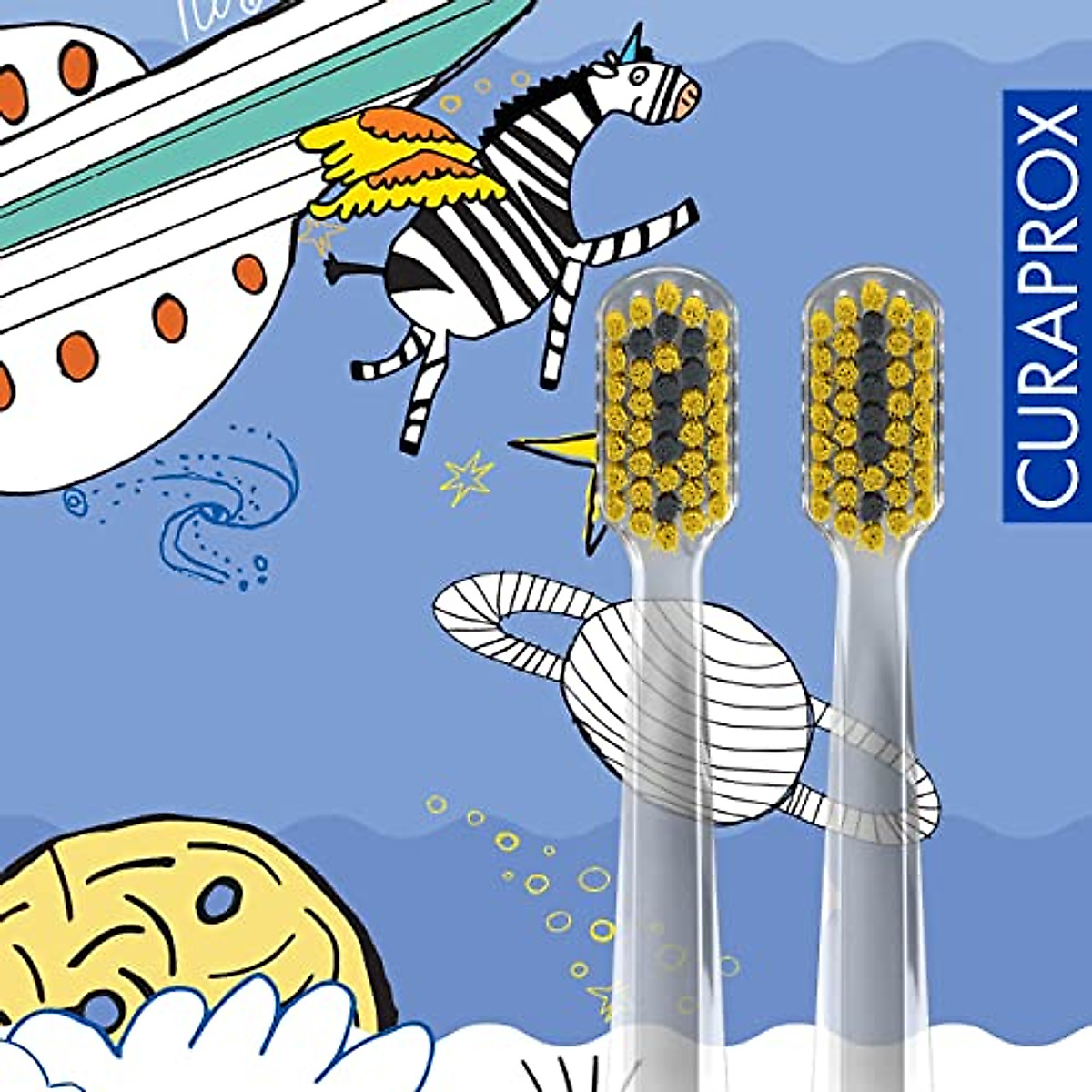 Curaprox CS 5460 Ultra-Soft Toothbrush, Hento Toto Special Edition, Pack of 2