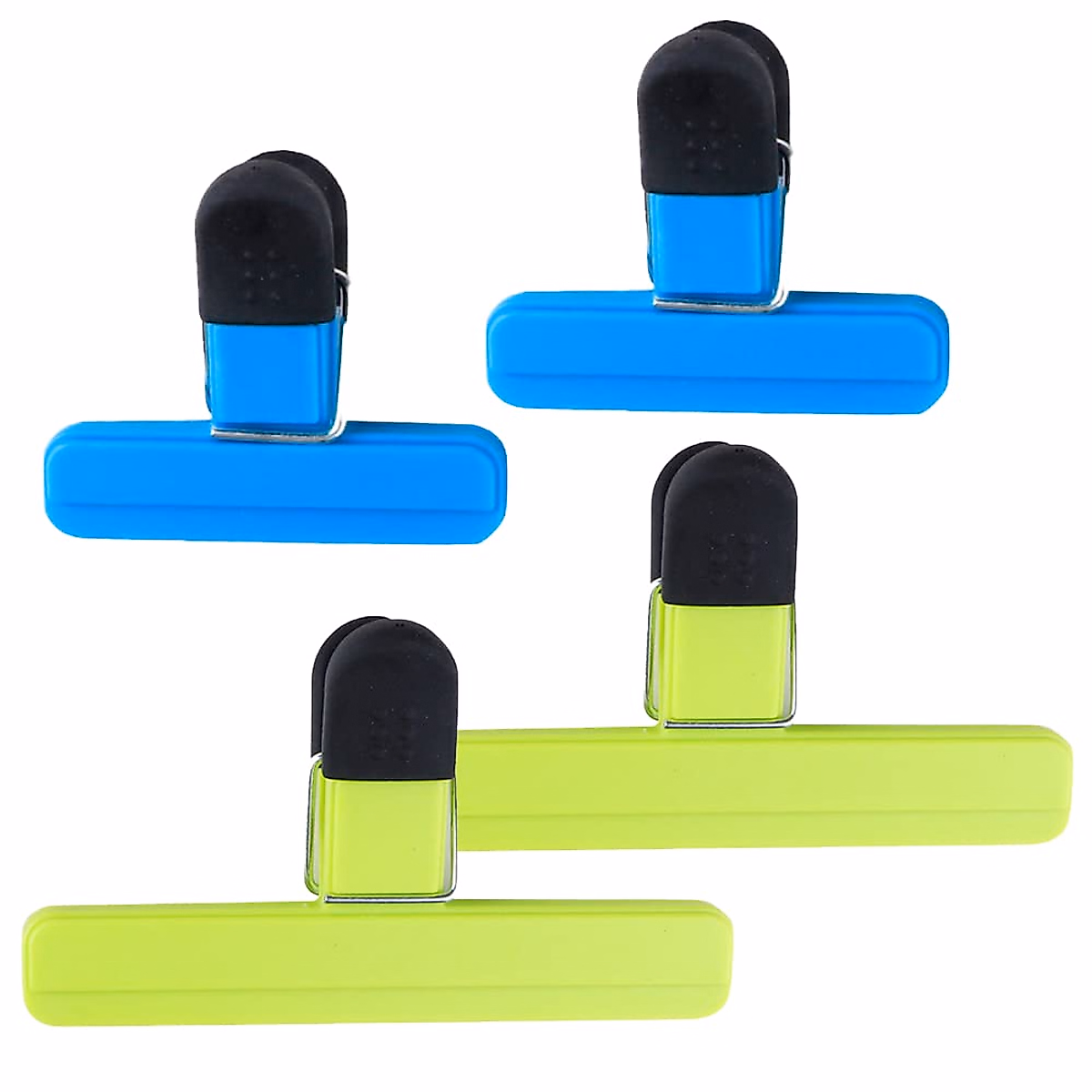 4 Pack Large Chip Bag Clip Food Bag Clip Plastic Heavy Seal Grip Used for Food Snack Storage in Various Sizes